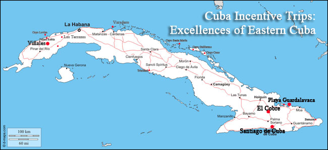 Mapa Turstico De Cuba